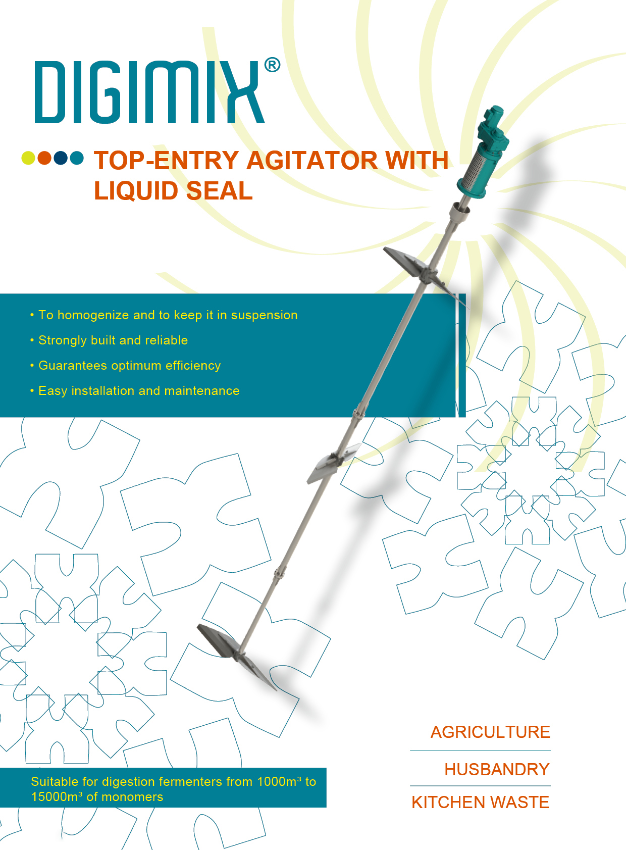 DIGIMIX ® Top-entry agitator with liquid seal-Top-entry agitator-Mixel ...